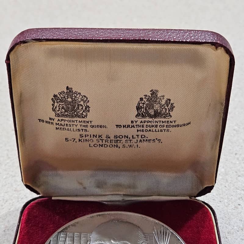 1965 Death Of Winston Churchill Very Well Alone Silver Medallion ...