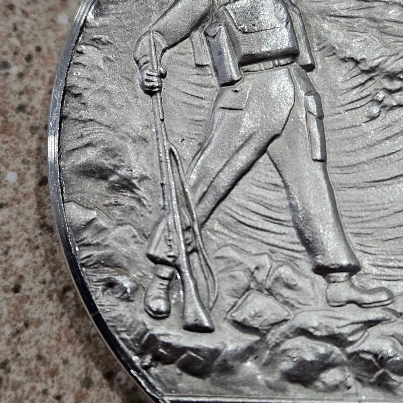 1965 Death Of Winston Churchill Very Well Alone Silver Medallion ...